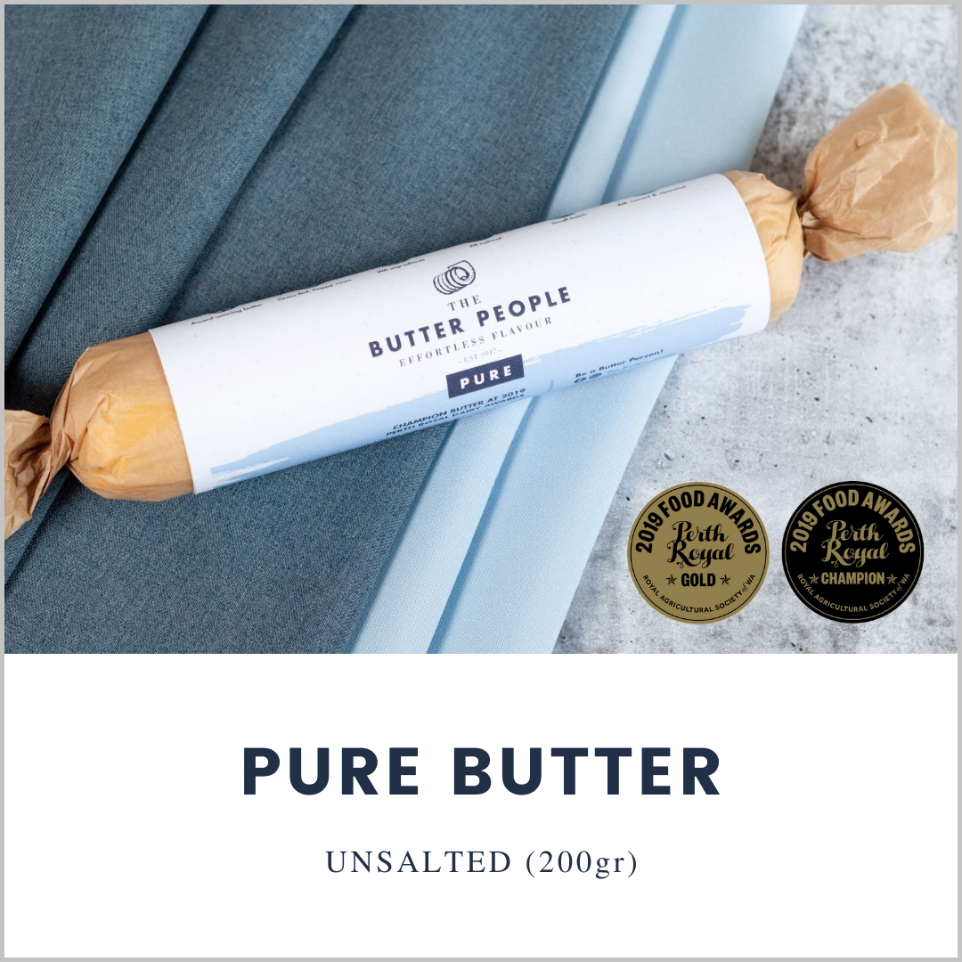 The Butter People | 100% WA Focus | Grass-fed Butter | Effortless Flavour